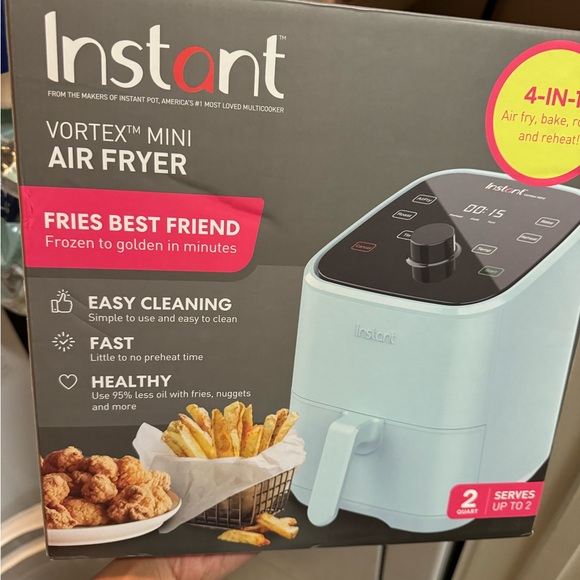 instant | Kitchen | Instant Vortex Mini Blue Air Fryer | Poshmark